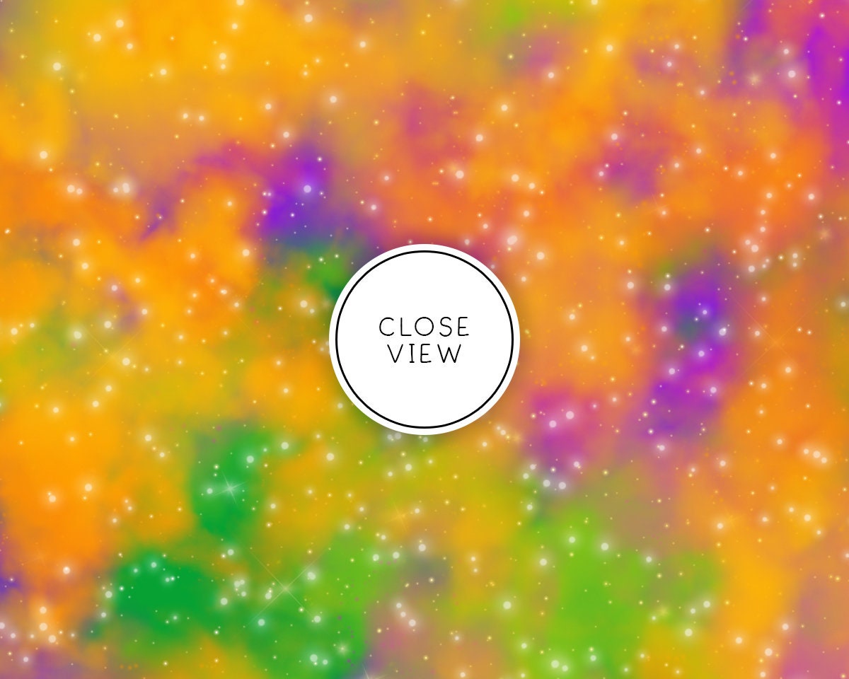 Halloween Sky Digital Paper, Seamless Nebula Backgrounds, Colorful ...