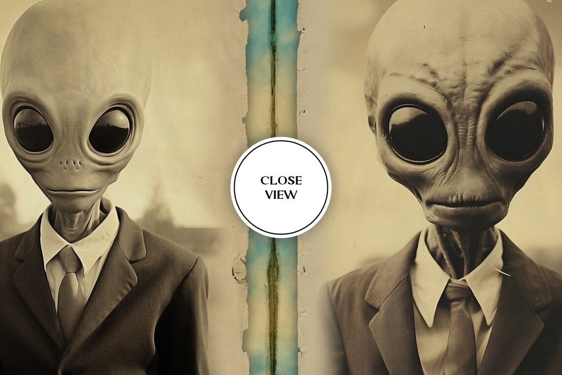 Vintage Aliens Junk Journal Double Pages, UFO, Galaxy Scrapbooking ...
