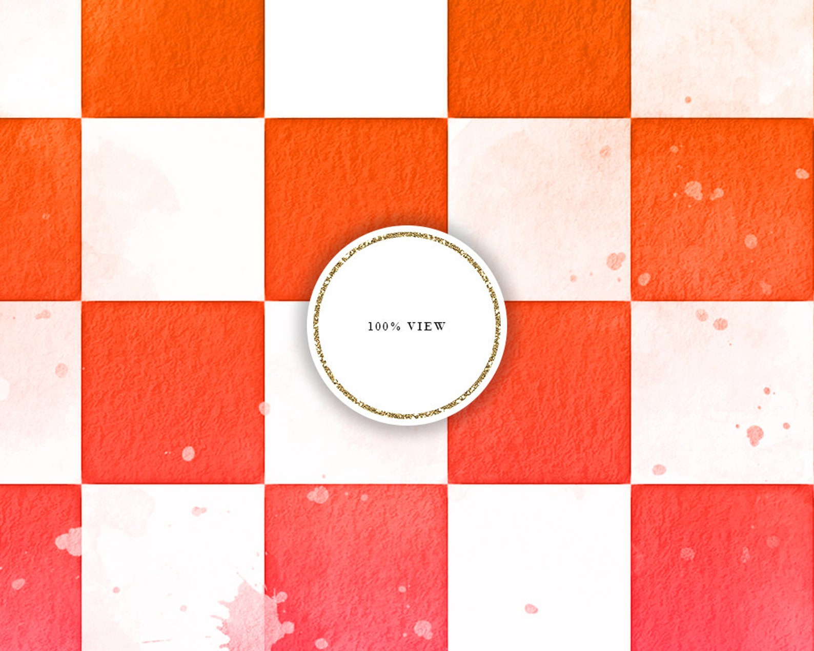 Bright Patterns on White Background, Watercolor Geometric Digital Paper ...