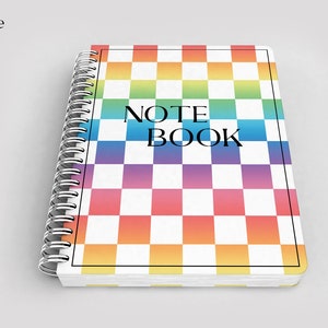 Pastel Rainbow Ombre Checkered Seamless Pattern, Geometric Check Repeat ...