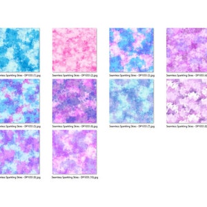 Seamless Sky Digital Paper, Sparkling Skies, Aesthetic Backgrounds ...