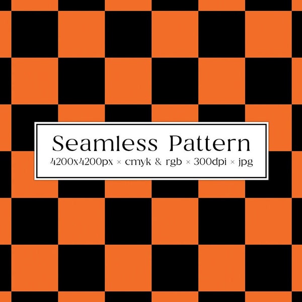 Orange Checkered Fabric - Etsy