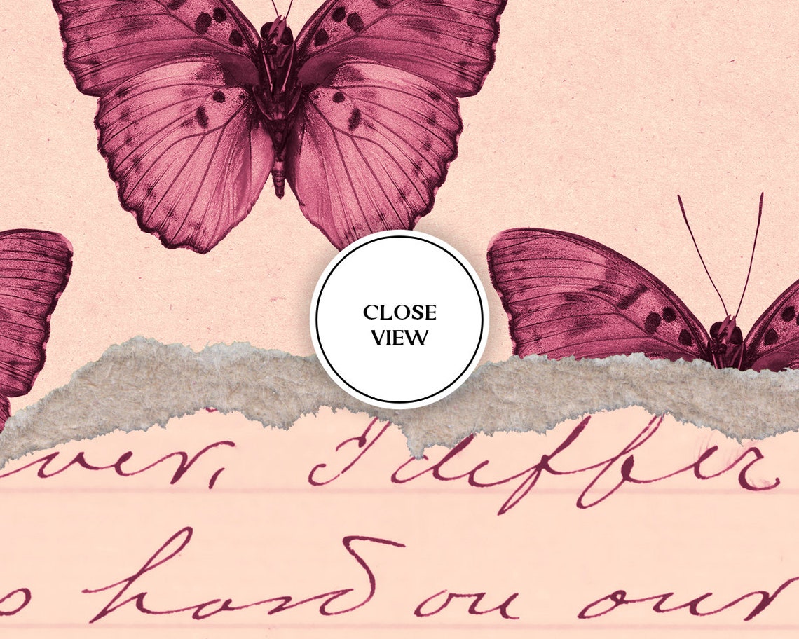 Vintage Digital Paper 12x12, Pink Scrapbook Paper, Old Ephemera ...