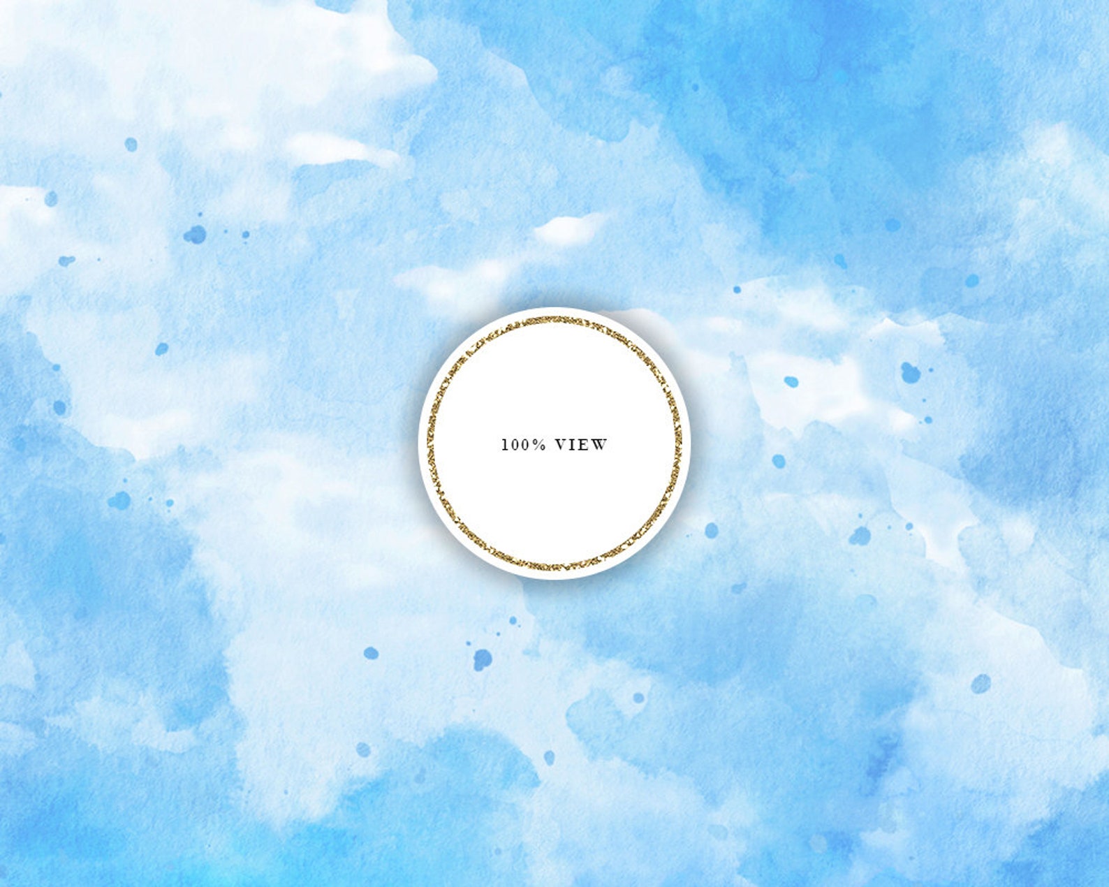 Watercolor Sky Digital Paper, Aquarelle Clouds Backgrounds, Abstract ...