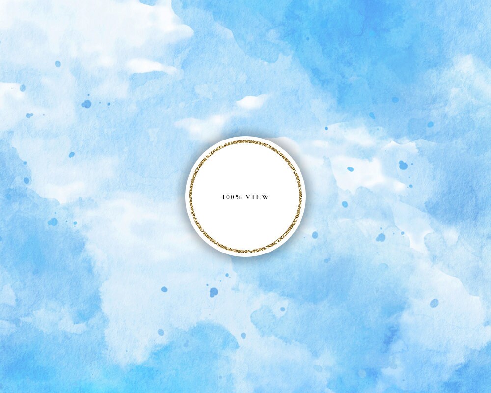 Watercolor Sky Digital Paper, Aquarelle Clouds Backgrounds, Abstract ...