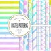 Pastel Grid Digital Paper, Seamless Modern Grid Patterns, Soft Colors ...
