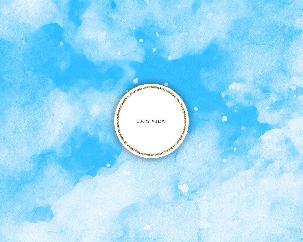 Watercolor Sky Digital Paper, Aquarelle Clouds Backgrounds, Abstract ...