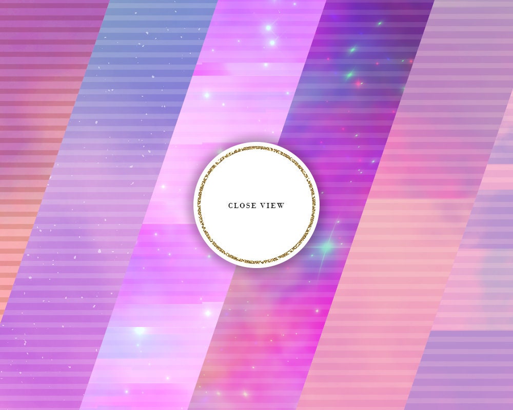 Sky Glitch Backgrounds, Glitched Nebula Digital Paper, Trendy Aesthetic ...