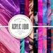Rainbow & Gold Digital Paper, Seamless Colorful Geometric Patterns ...
