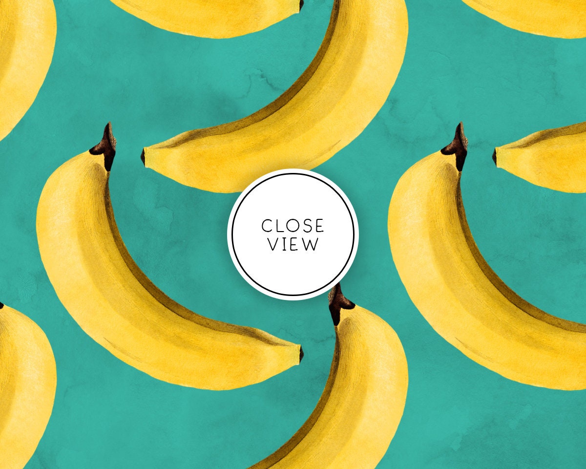 Banana Digital Paper, Seamless Banana Backgrounds, Fruit Scrapbooking ...
