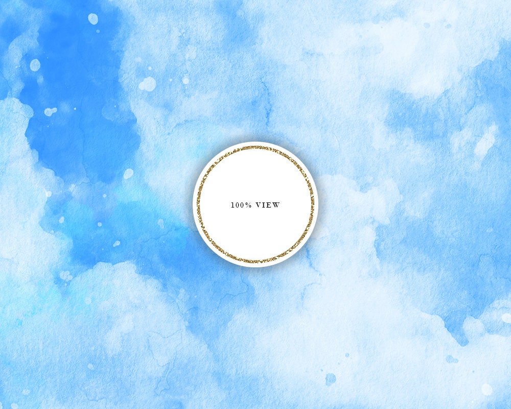 Watercolor Sky Digital Paper, Aquarelle Clouds Backgrounds, Abstract ...
