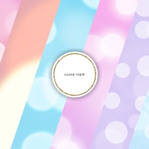 Pastel Bokeh Digital Paper, Soft Ombre Backgrounds, Cute Colors ...