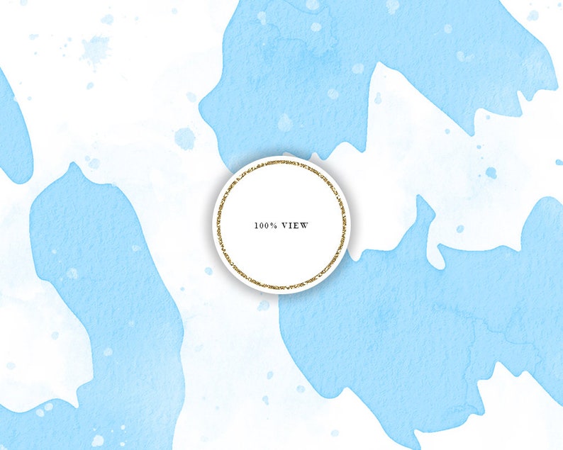 White & Blue Digital Paper Light Blue Watercolor Patterns | Etsy