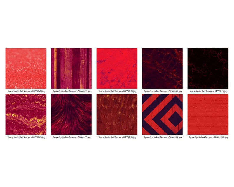 Red Digital Textures, Commercial Use Digital Paper, Red Backgrounds ...