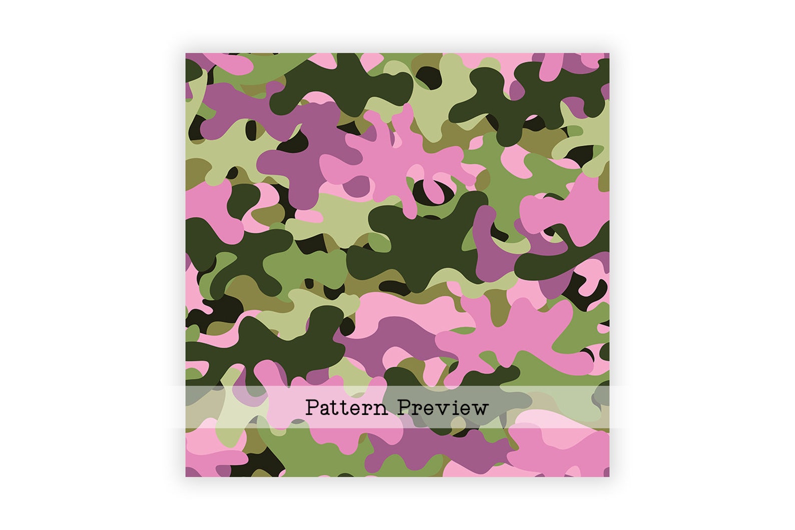 Pink & Green Camo Seamless Pattern, Camouflage Digital Paper, Girly ...