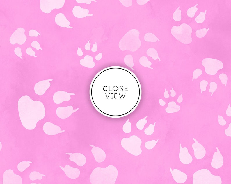 Dog Paw Prints, Pastel Paws Digital Paper 12x12, Basic Patterns With ...