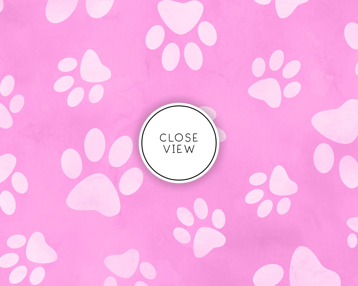 Cat Paw Print Backgrounds, Cute Digital Paper 12x12, Basic Patterns ...