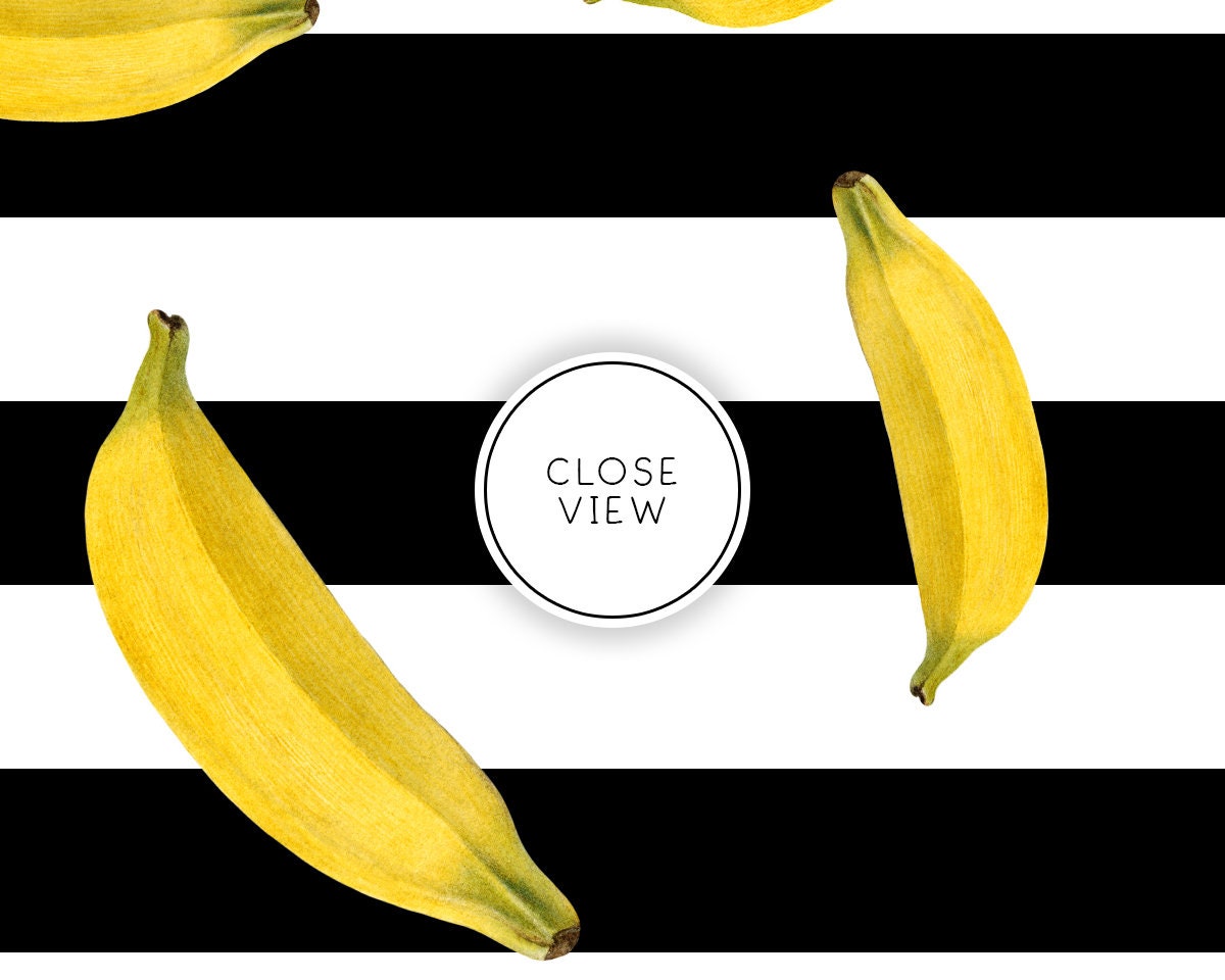 Banana Digital Paper, Seamless Banana Backgrounds, Fruit Scrapbooking ...