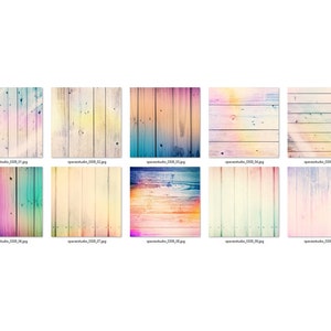 Wood Digital Textures, Ombre Wood Digital Paper, Pastel Wooden ...