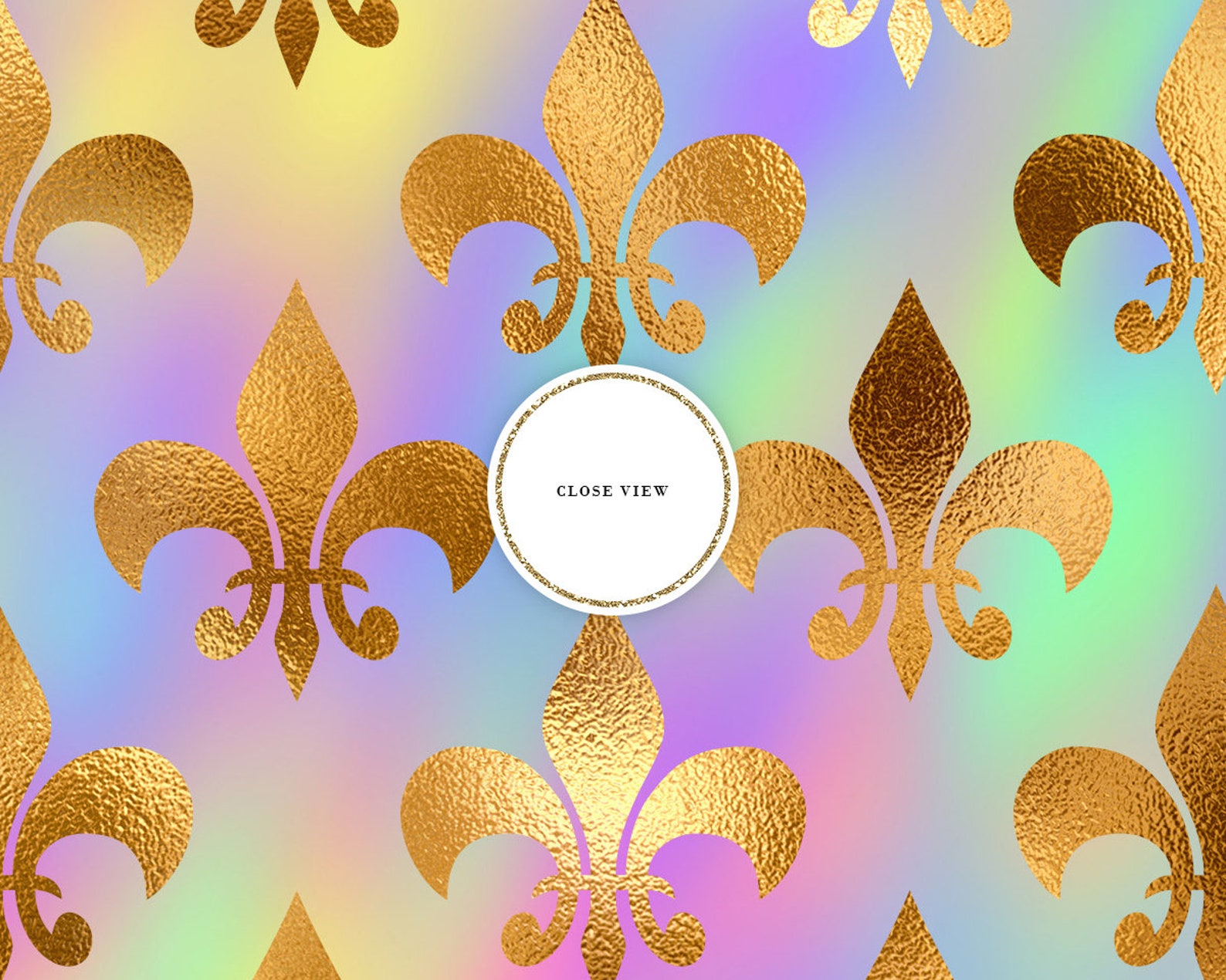 Rainbow & Gold Digital Paper, Seamless Colorful Geometric Patterns ...