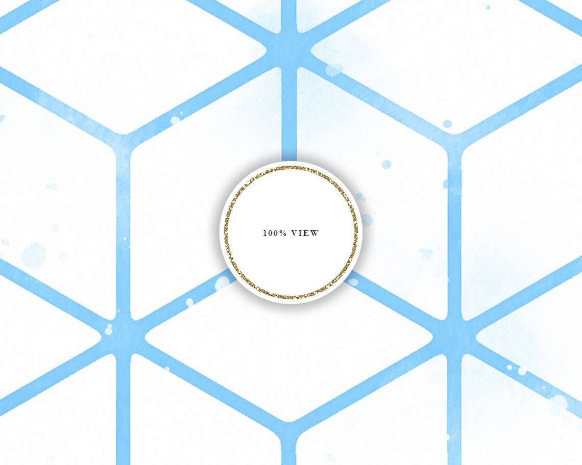 White & Blue Digital Paper Light Blue Watercolor Patterns | Etsy