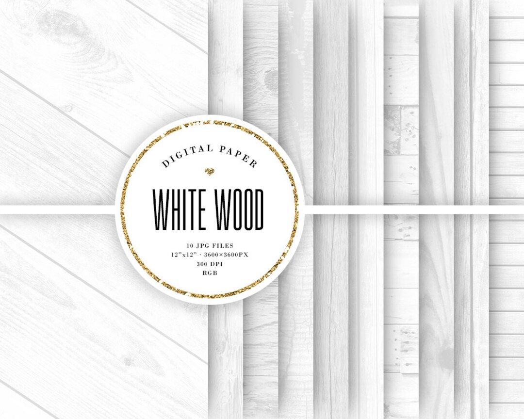 White Wood Digital Paper, Light Wood Textures, Grey Wood Backgrounds ...