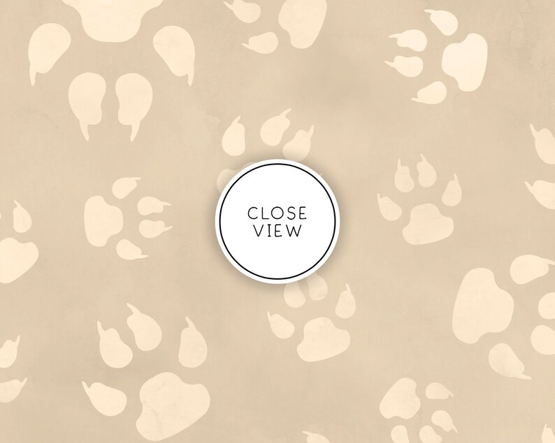 Dog Paw Prints Pastel Paws Digital Paper 12x12 Basic - Etsy