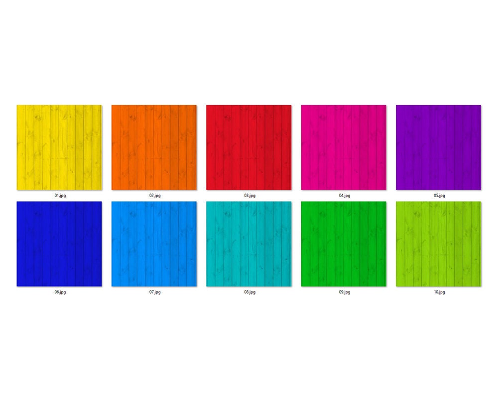Bright Wood Textures, Colorful Wooden Digital Paper, Colored Wood ...