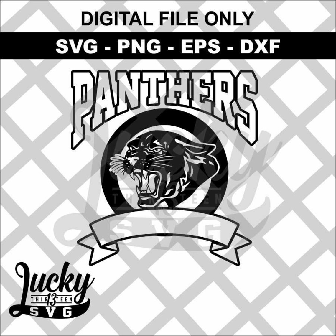 Panthers Banner SVG Digital Files - Etsy