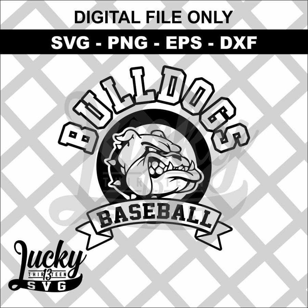 Bulldogs Baseball SVG Digital Files - Etsy