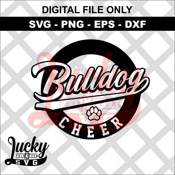 Bulldog Cheer SVG Digital Files - Etsy