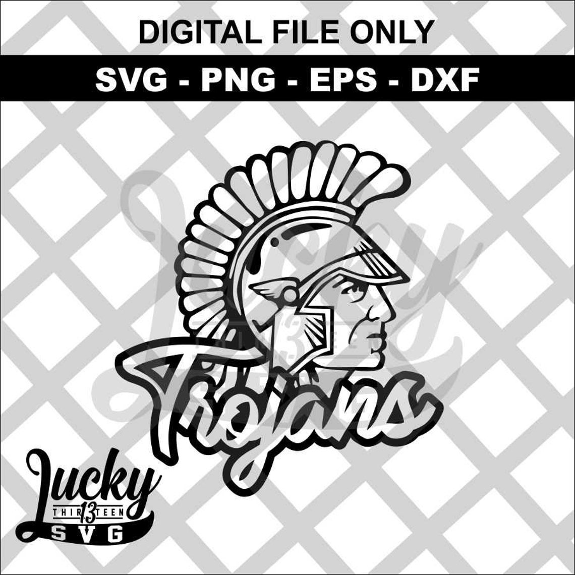 Trojans Script SVG Digital Files - Etsy