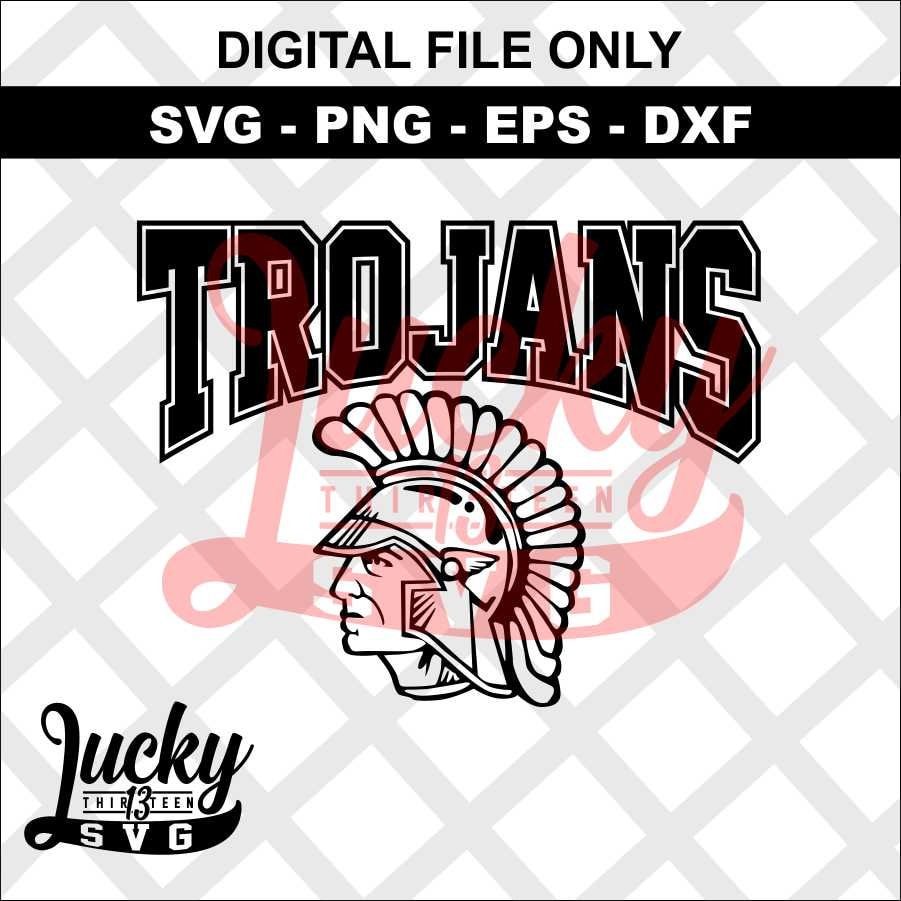 Trojan With Text SVG Digital Files - Etsy