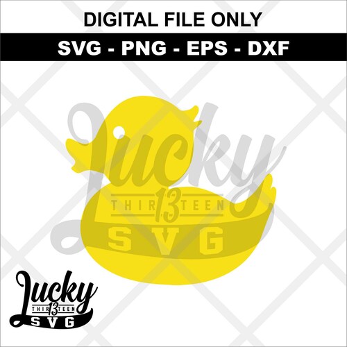 Rubber Ducky Monogram SVG. PNG. 3 Versions Cricut Cut Files - Etsy