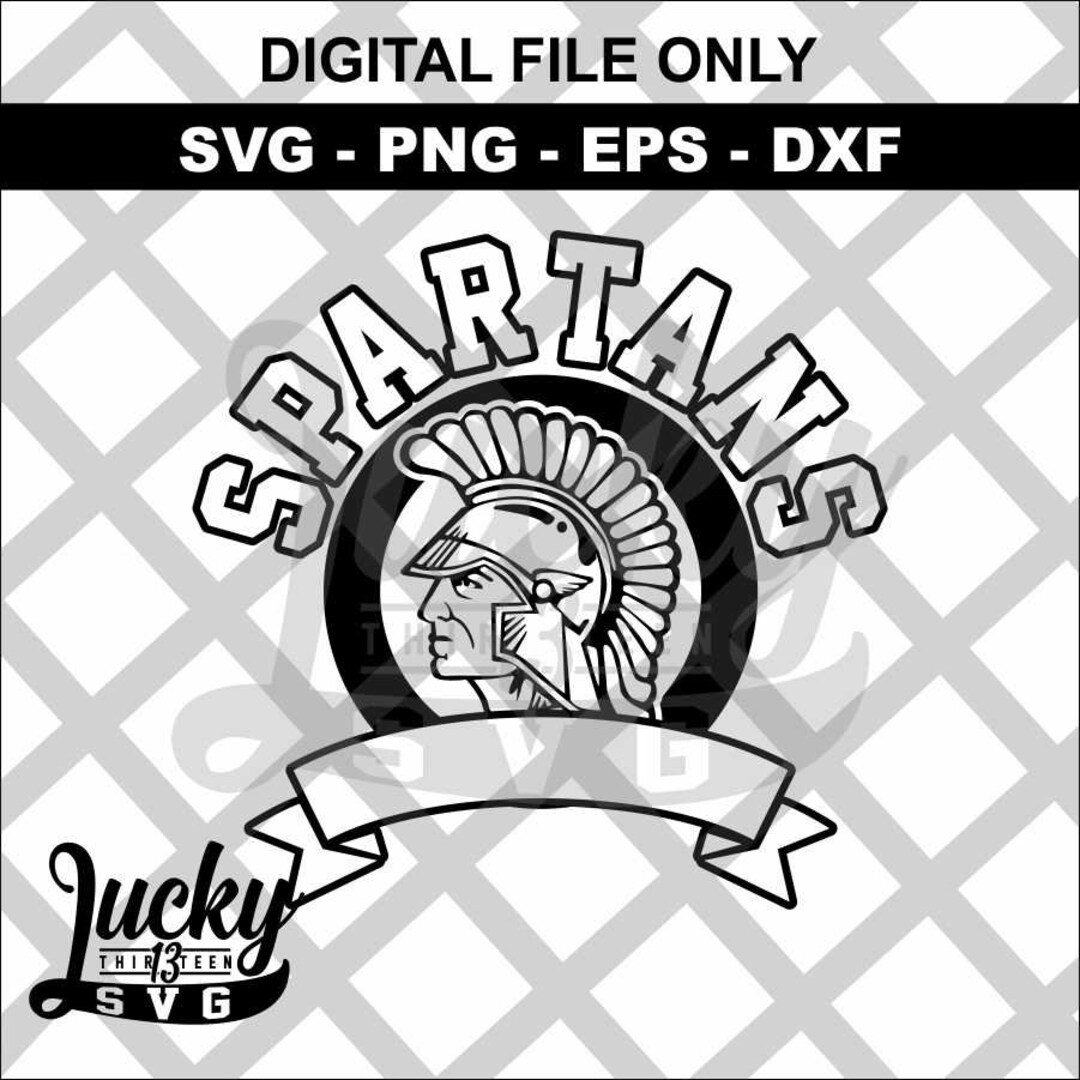 Spartans Banner SVG Digital Files - Etsy