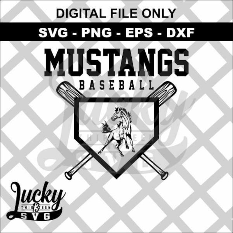Mustang Baseball - Etsy
