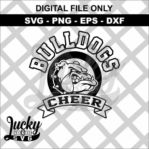 Bulldog Cheer SVG Digital Files - Etsy