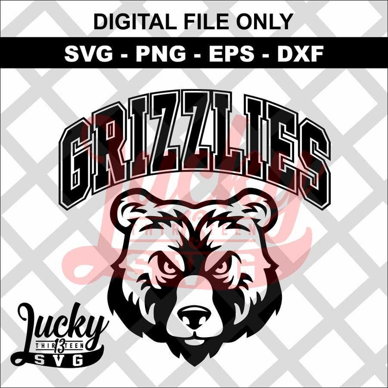 Grizzlies SVG Digital Files - Etsy