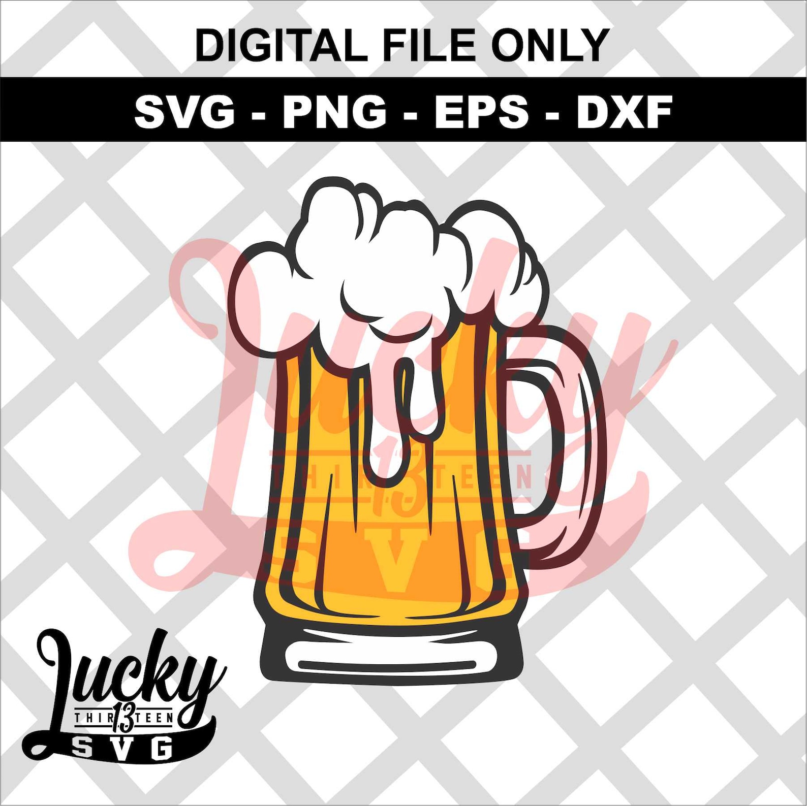 Beer Mug SVG Digital Files - Etsy