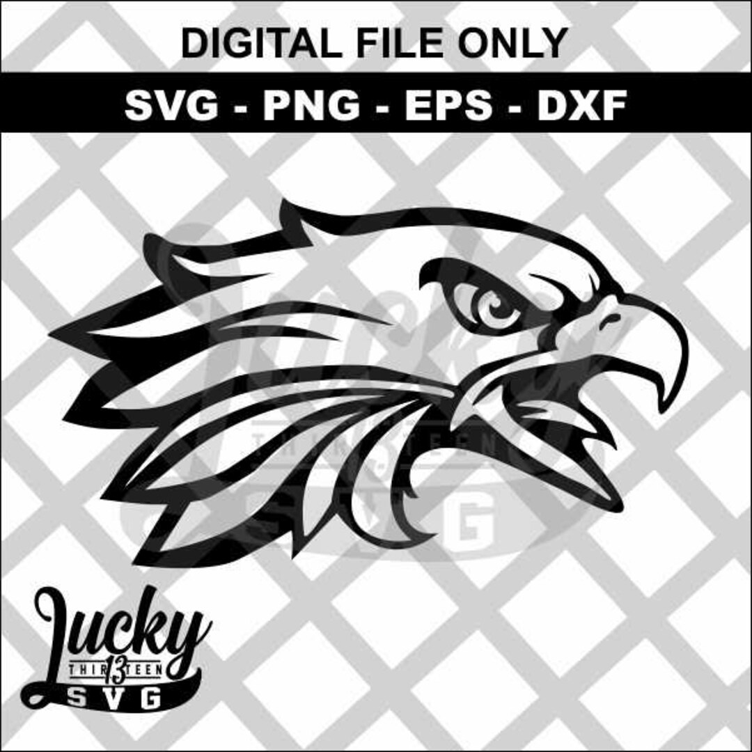 Eagle / Falcon Head Svg Digital Files - Etsy
