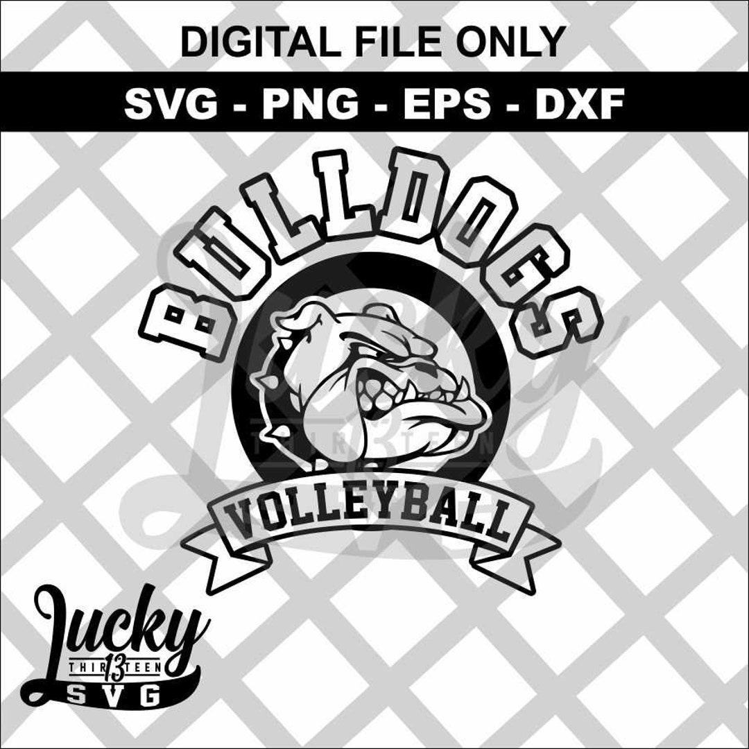 Bulldogs Volleyball SVG Digital Files - Etsy