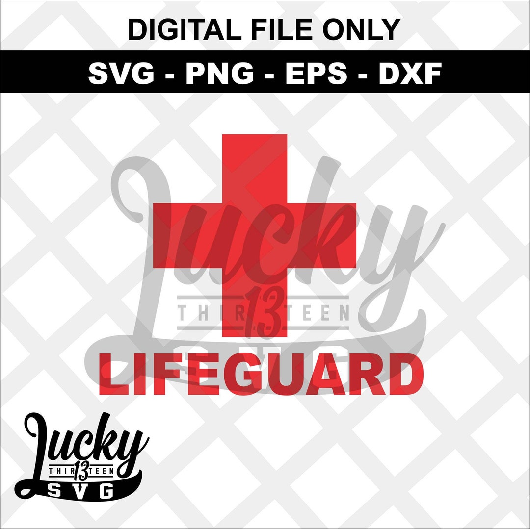 Lifeguard Symbol SVG Digital Files - Etsy