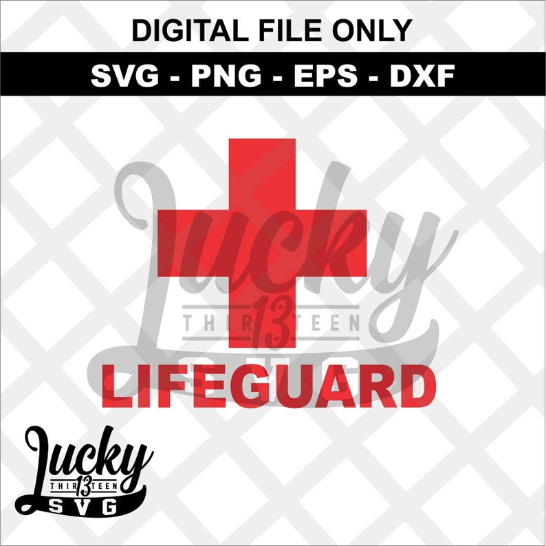 Lifeguard Symbol SVG Digital Files - Etsy