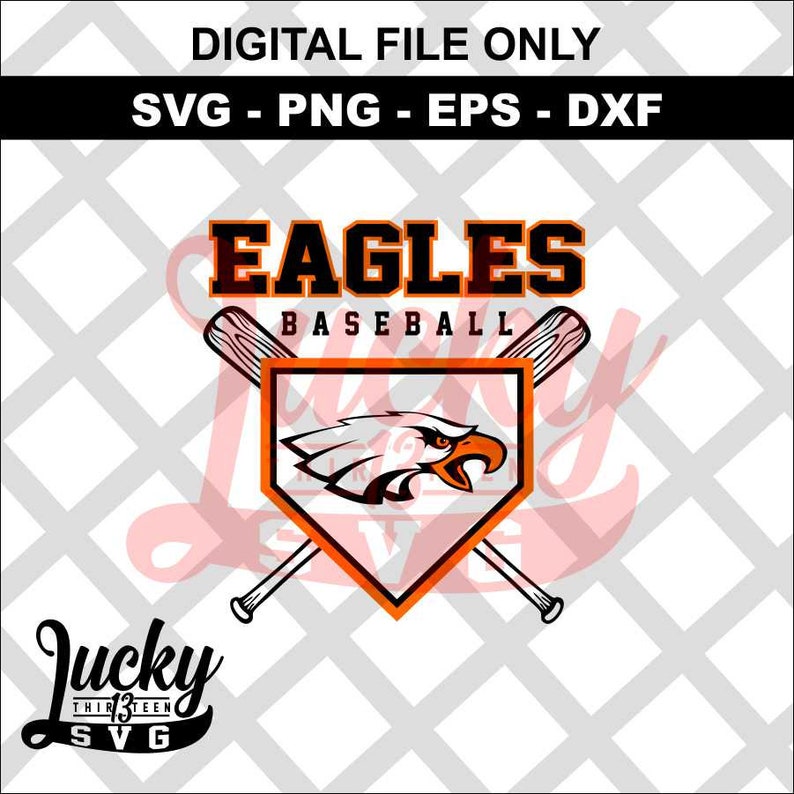 Eagles Baseball SVG Digital Files - Etsy
