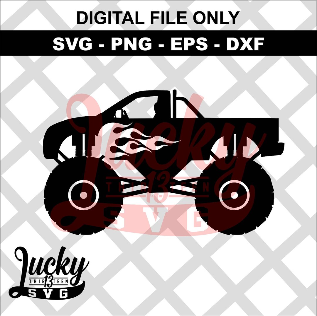 Monster Truck SVG Digital Files - Etsy