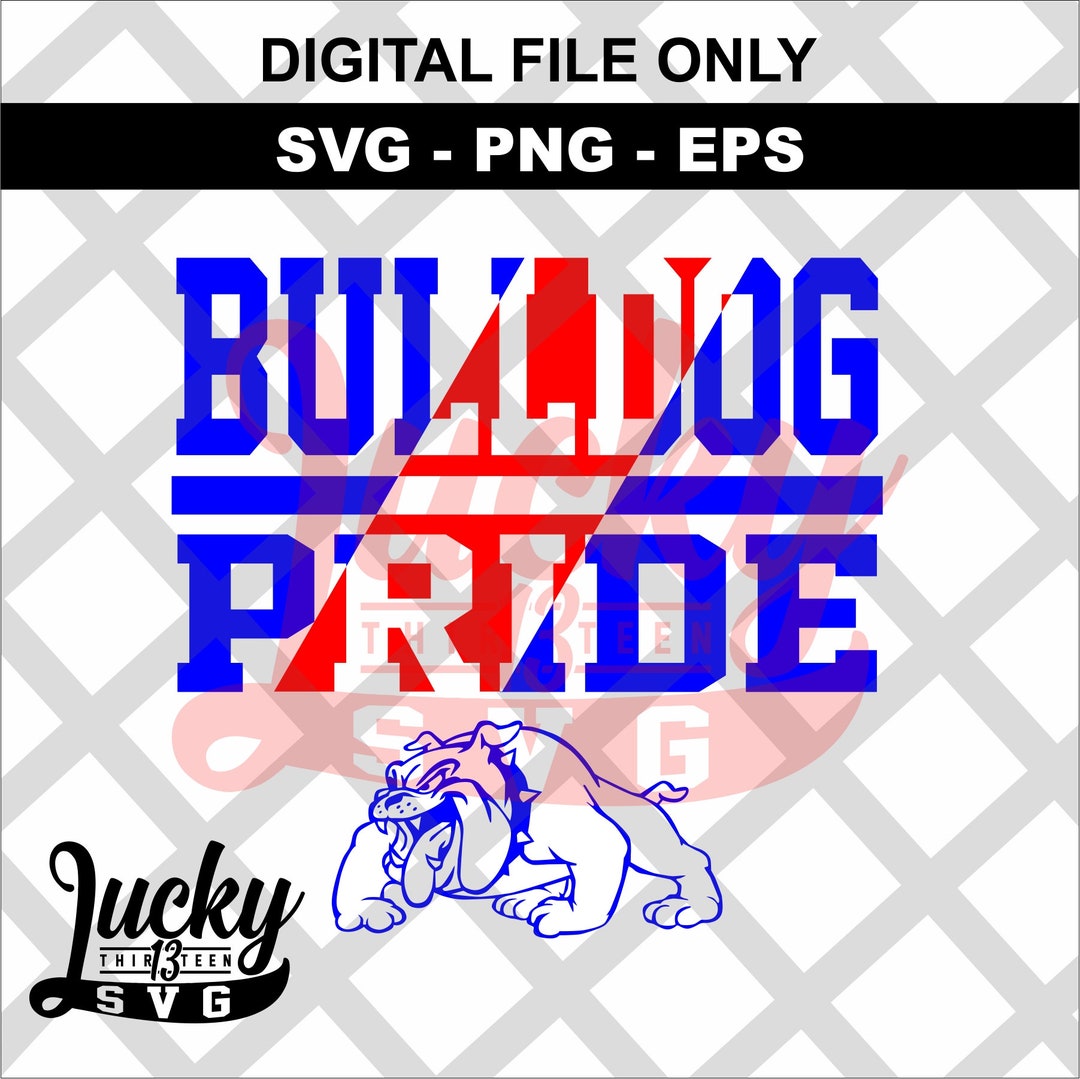 Bulldog Pride Split SVG Vector Files - Etsy