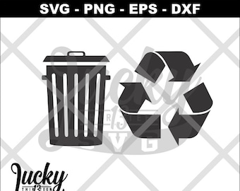 Trash and Recycle Digital Download, Svg, Png, Jpeg - Etsy