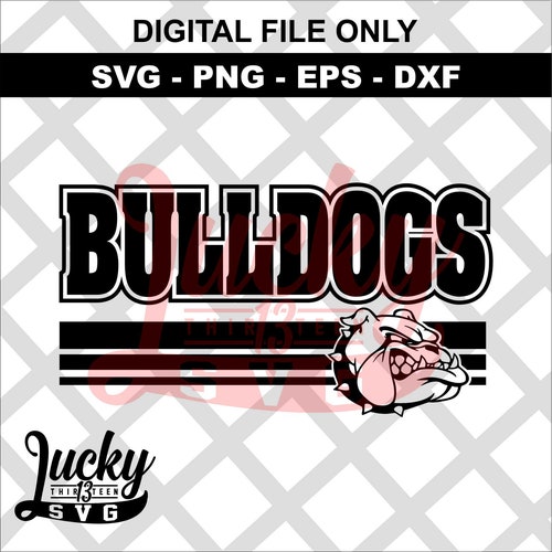 Bulldog Pride SVG Digital Files - Etsy