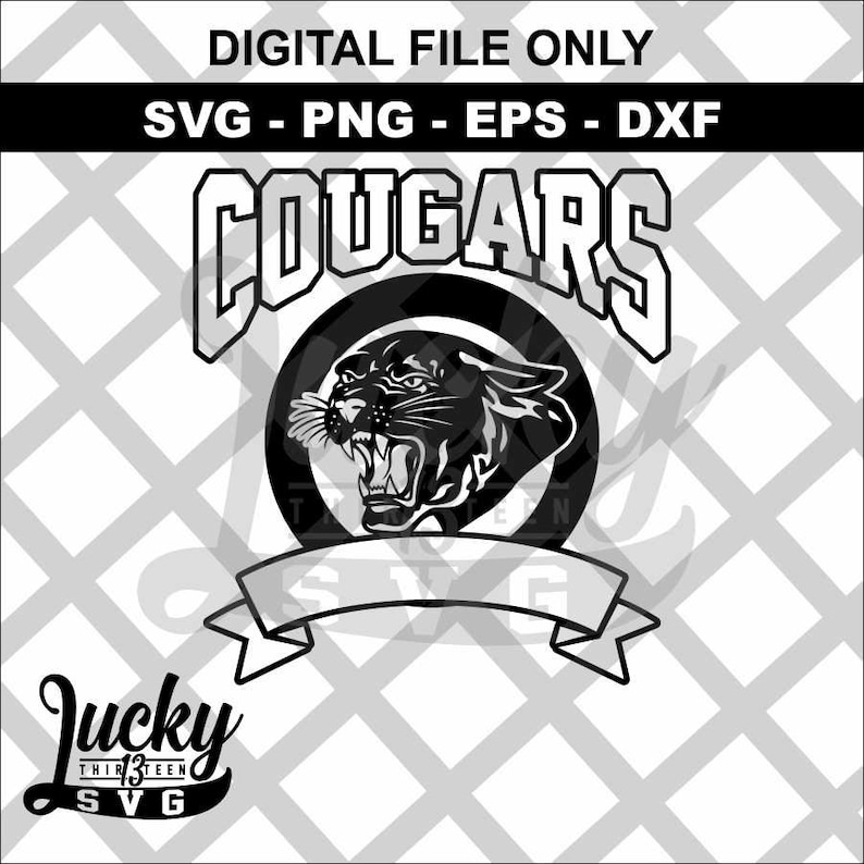 Cougars SVG Digital Files - Etsy