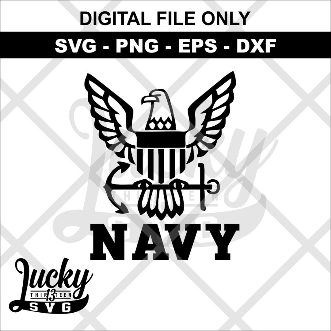 Navy SVG Digital Files - Etsy